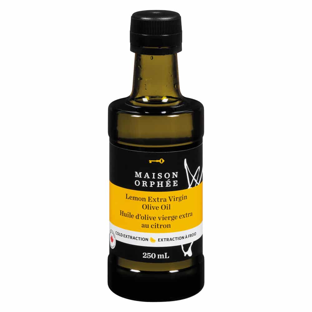HUILE D’OLIVE AU CITRON – Aliments Merci!