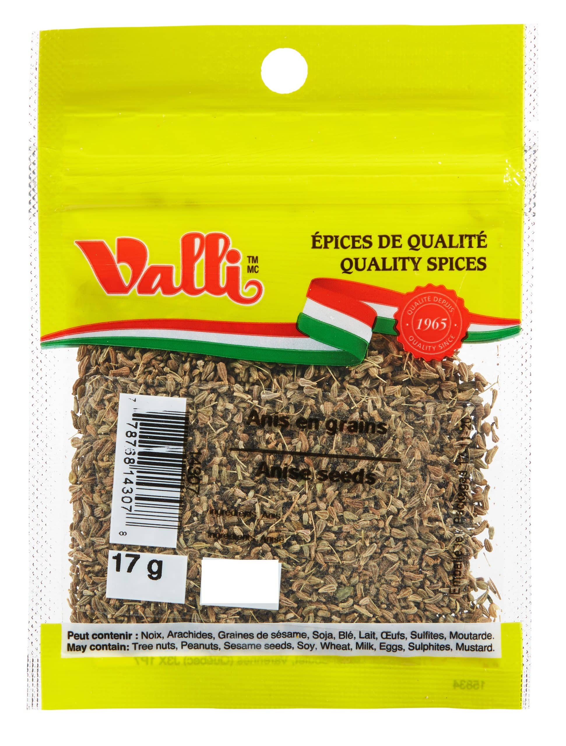 Grains d'Anis Entiers (VALLI) | Aliments Merci!