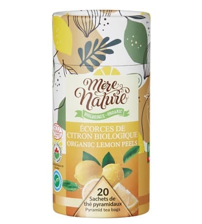 Thé Vert Biologique à l’Écorce de Citron (MÈRE NATURE) – Aliments Merci!